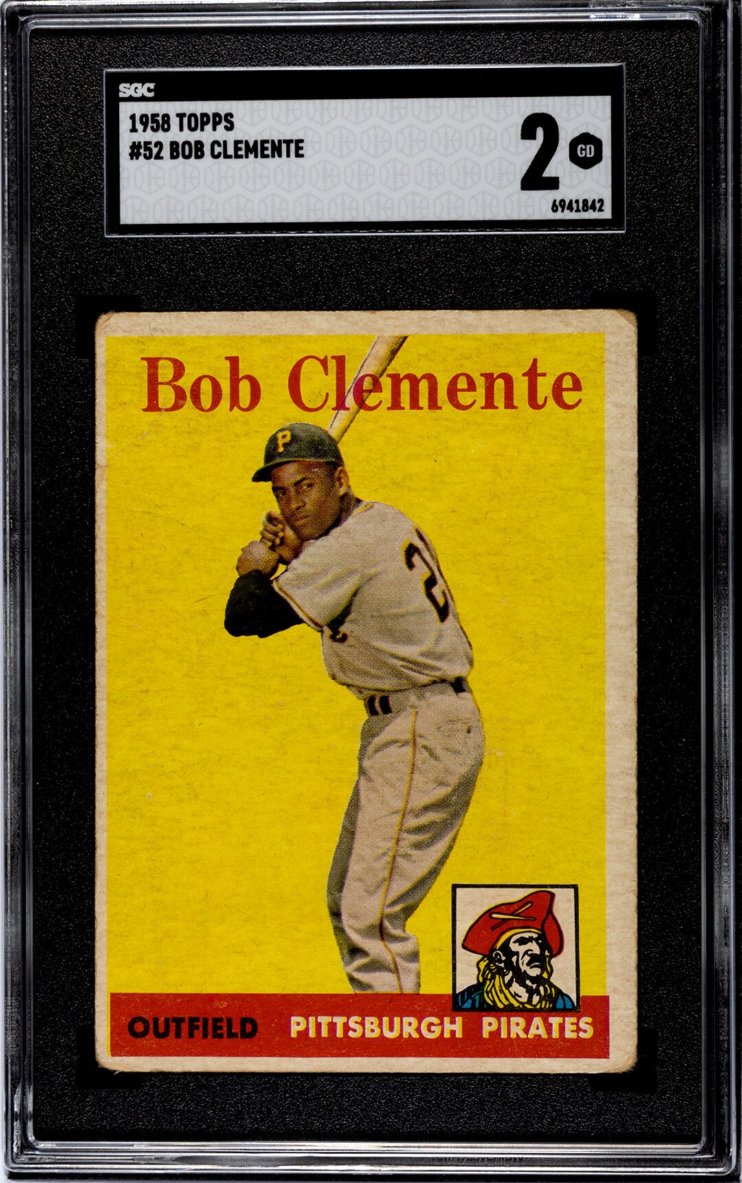 1958 Topps 52 Roberto bob Clemente Graded SGC 2 - Etsy
