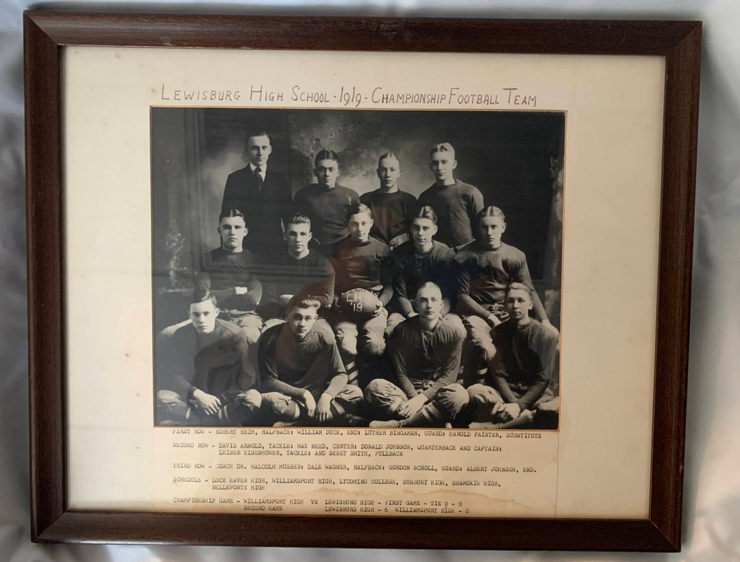 Circa 1919 Football Team Photograph - Lewisburg (PA) High School - Etsy