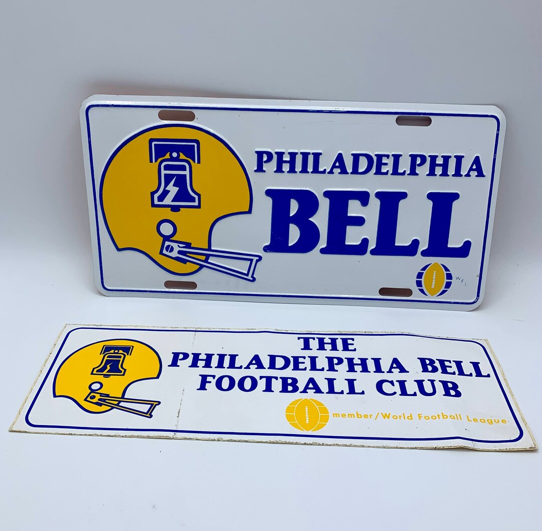 1974 – WFL – Philadelphia Bell – License Plate and Bumper Sticker - Etsy