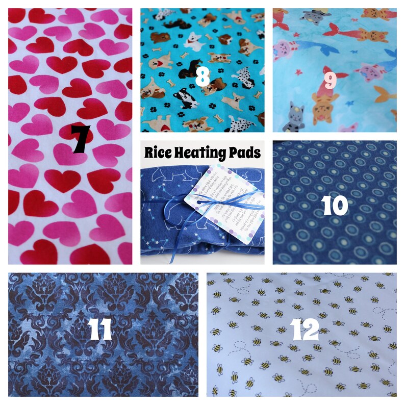 Rice Heating Pad With Removable Washable Cover Rice Pack | Etsy