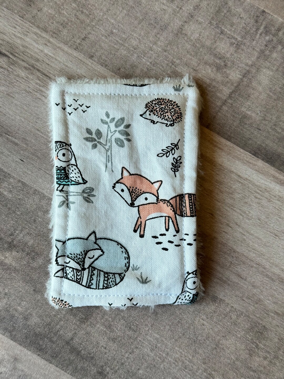 Doll Burp Cloth, White and Gray Fox, Doll Burp Cloth for 18" Dolls Like ...