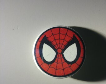 Spiderman Button Pin - Etsy