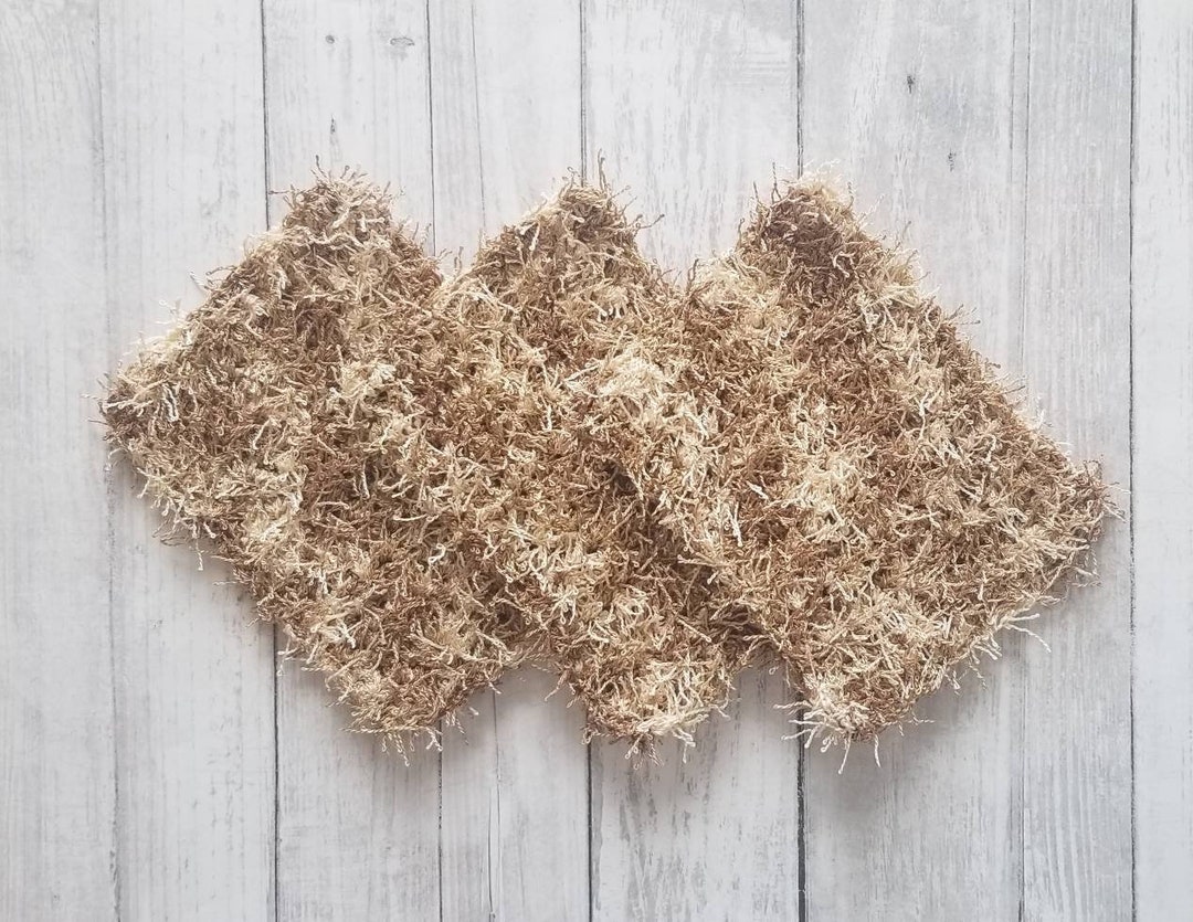 Set of 3, Dish Scrubbies, Ecofriendly Gift, Reusable Dish Sponge ...