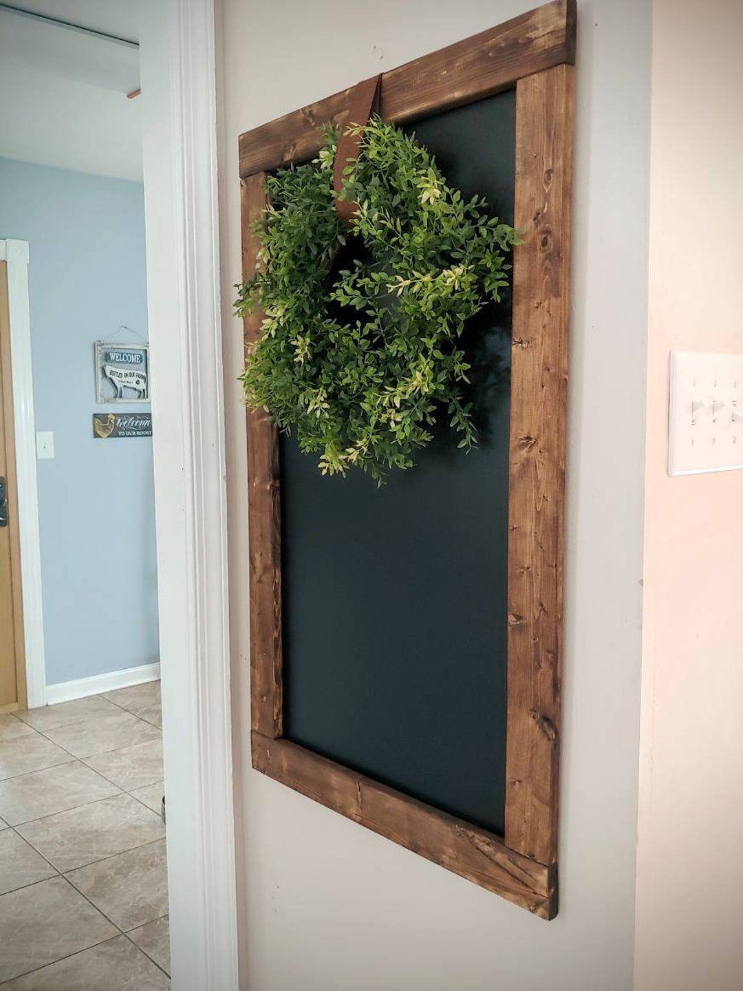 Chalkboard | Large | Farmhouse Chalkboard | Wooden Frame | Modern ...
