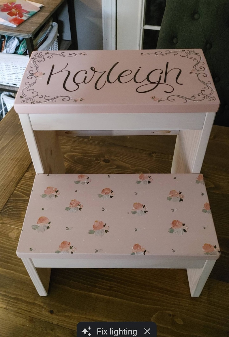 Kids Step Stool | Girls Stool | Step Ladder | Bathroom Step Stool ...