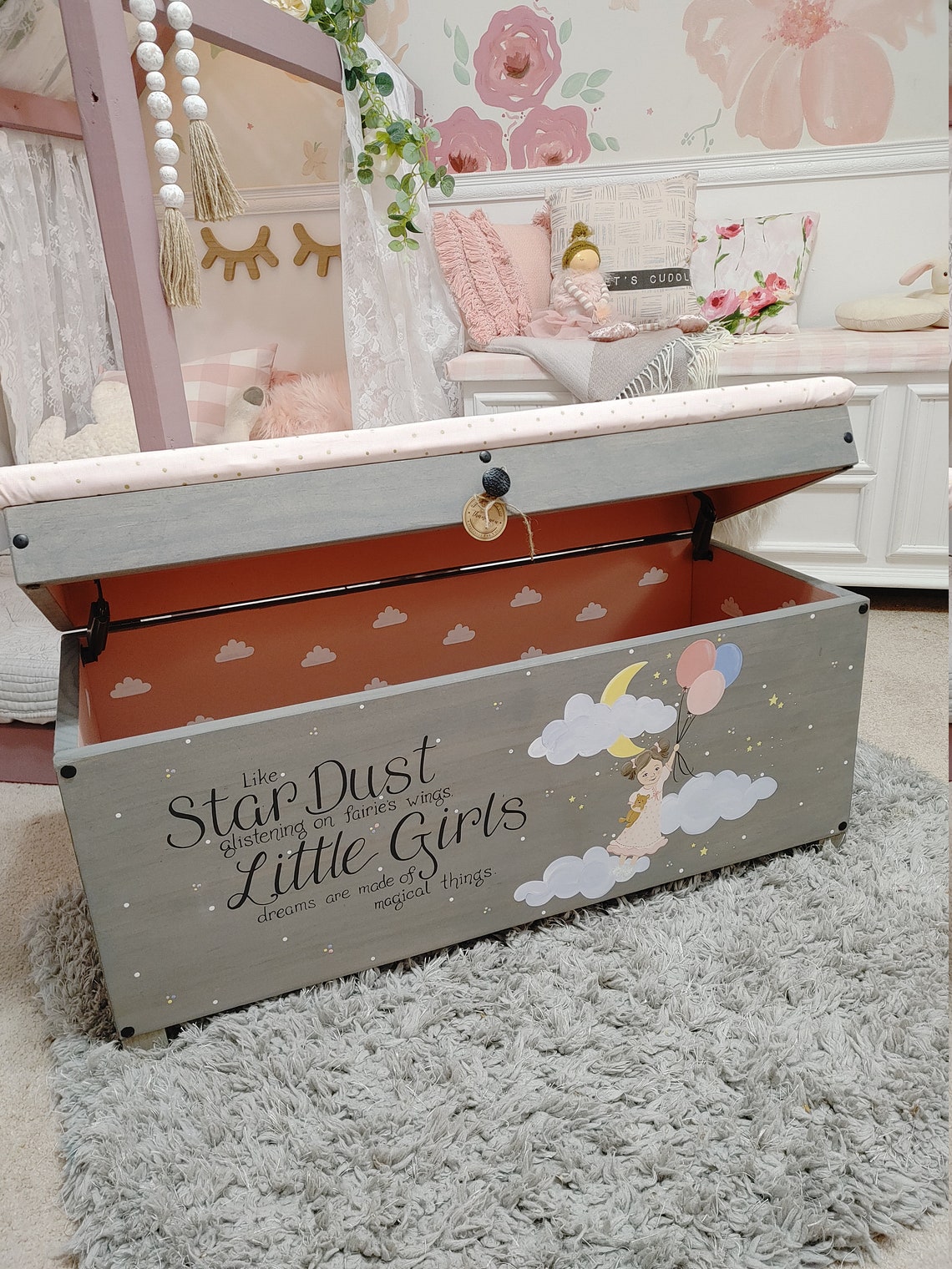 Toy Box NEW HINGES Chest Toy Bin Kids Toy Chest Wood - Etsy