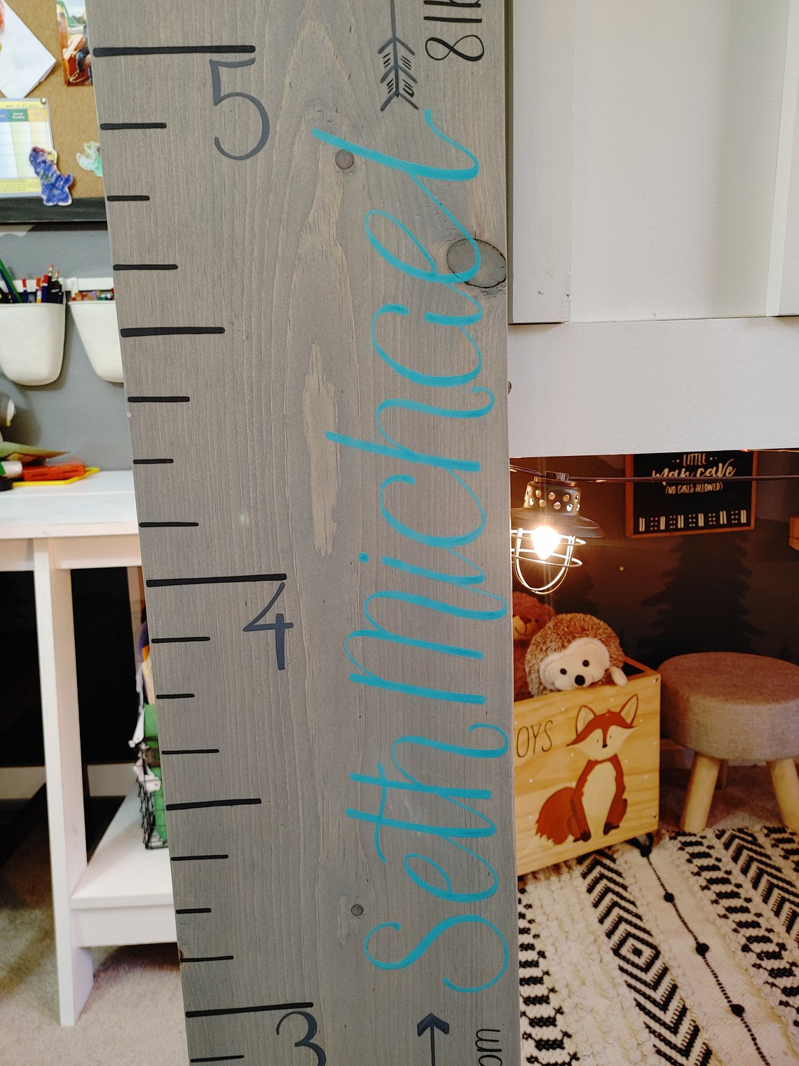Kids Height Board / MATCH Your Toy Box / Nursery Measure Board - Etsy
