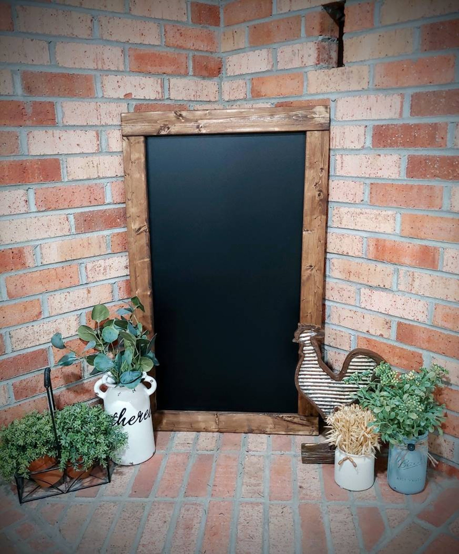Chalkboard Large Farmhouse Chalkboard Wooden Frame Modern Farmhouse - Etsy