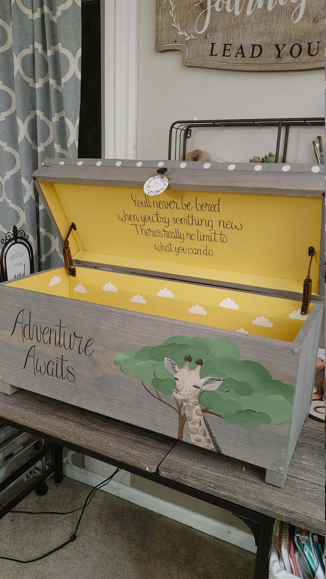 Toy Box | Safari Toy Chest | Toy Bin | Kids Toy Chest | Wood Toy Box ...