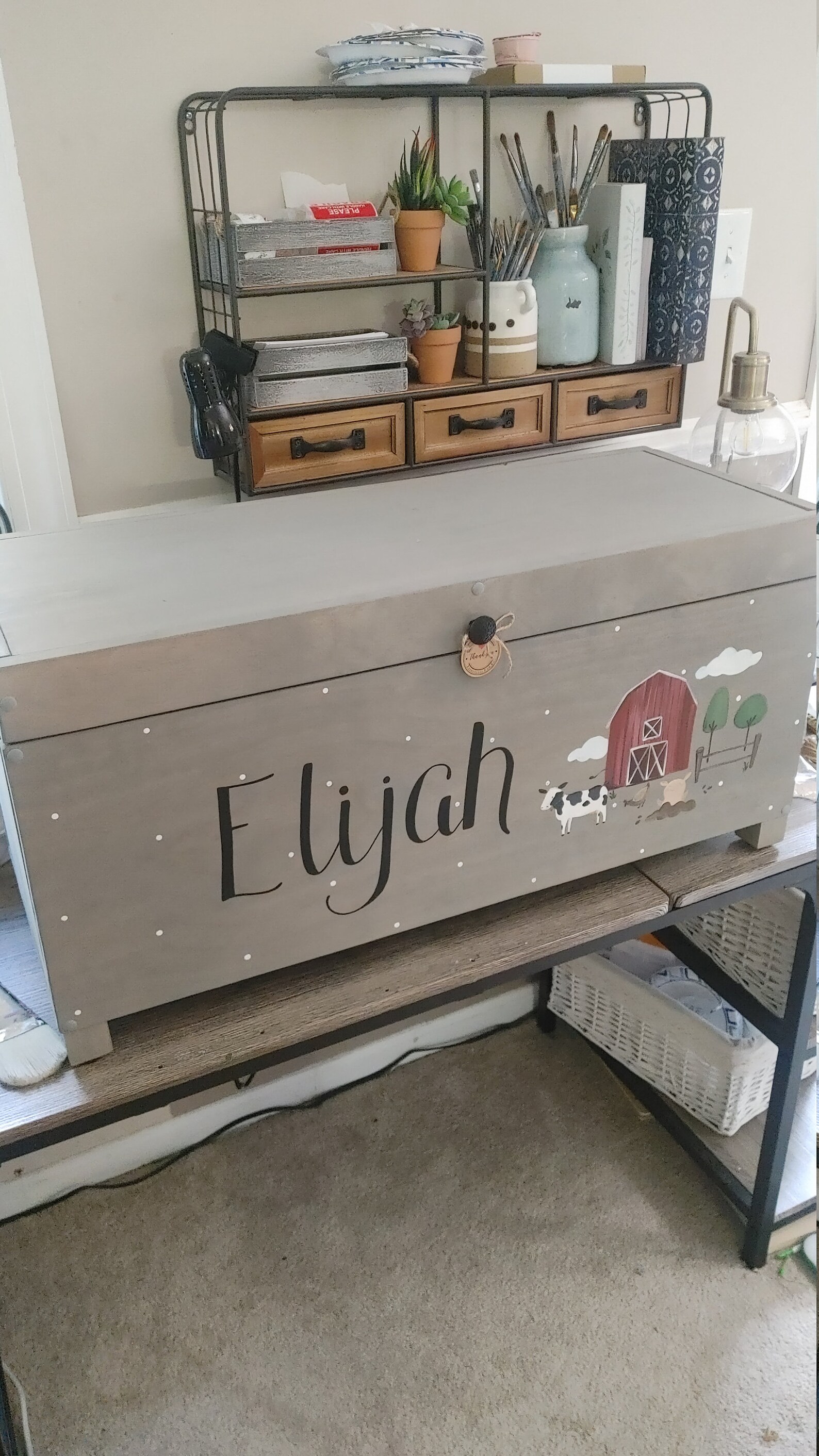 Toy Box Farm Yard Toy Chest Toy Bin Kids Toy Chest - Etsy