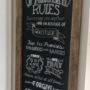 Chalkboard | Large | Farmhouse Chalkboard | Wooden Frame | Modern ...
