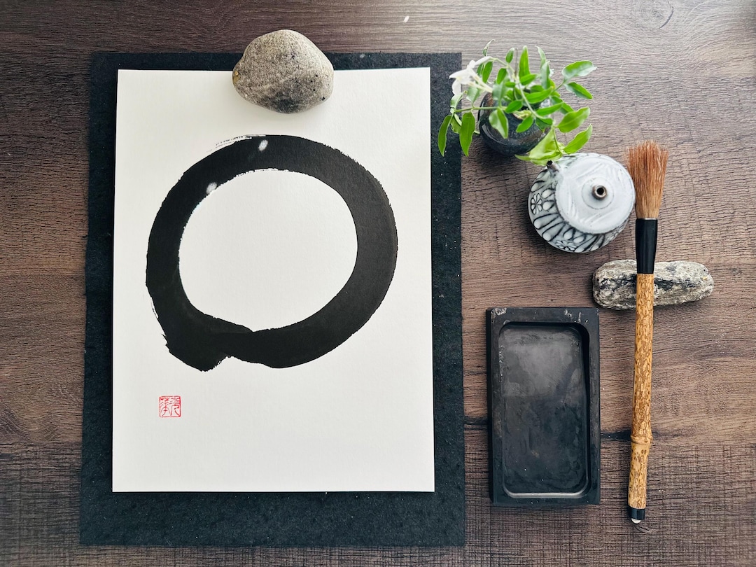 Enso-zen Circle , Meditation Zen Art,original Japanese Calligraphy ...