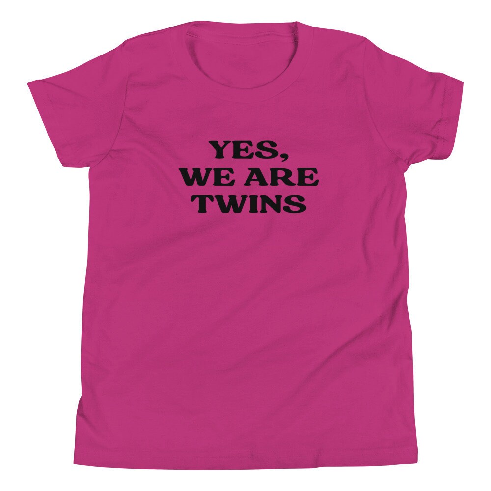 Yes We Are Twins Youth Shirt Funny Twins Shirt Twin Gift Twin Girls ...