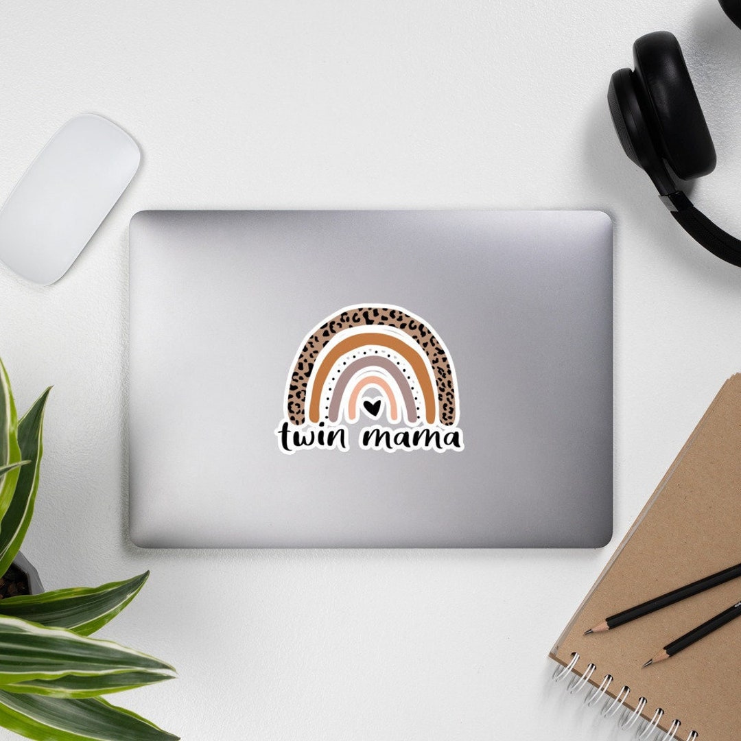 Twin Mama Rainbow Sticker Twin Mom Sticker Twin Mama Decal Twin Mom ...