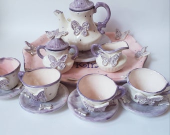 Girls tea set | Etsy