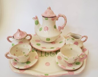 Girls tea set | Etsy