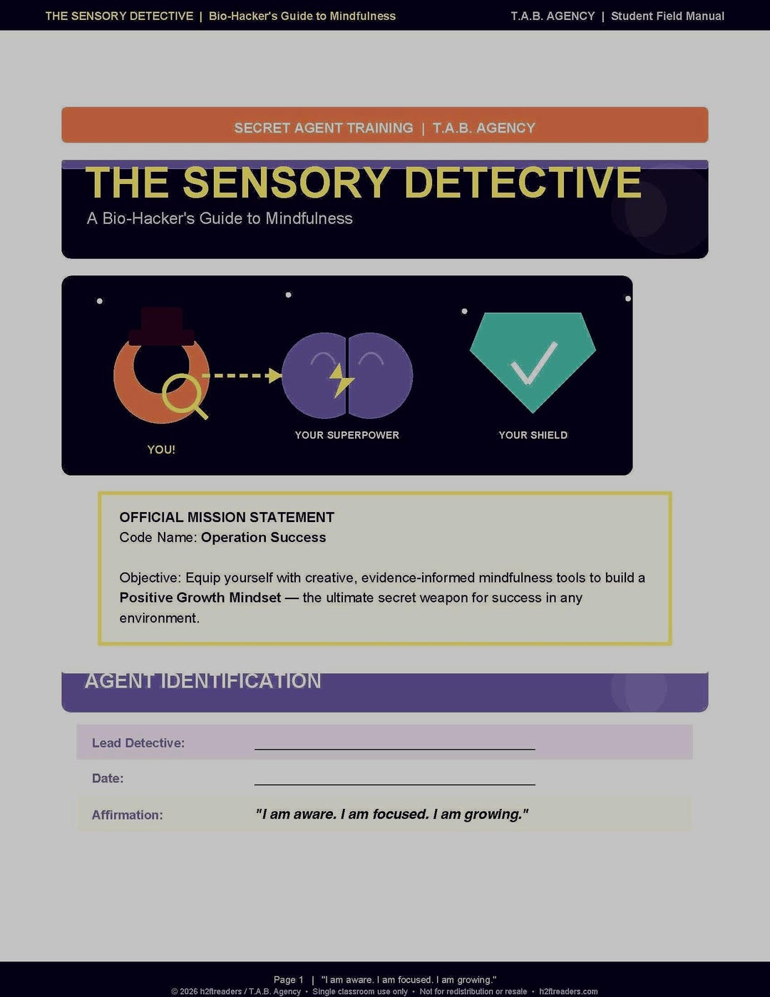 Mindfulness Escape Game Workbook Grades 3-5 | SEL Activity | Sensory ...