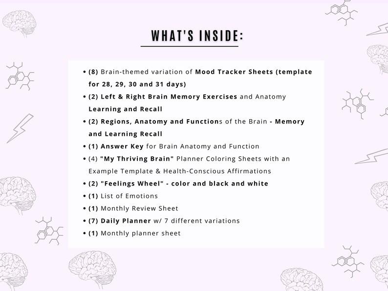 Depression Mood Tracker and Printable Bullet Journal - Etsy