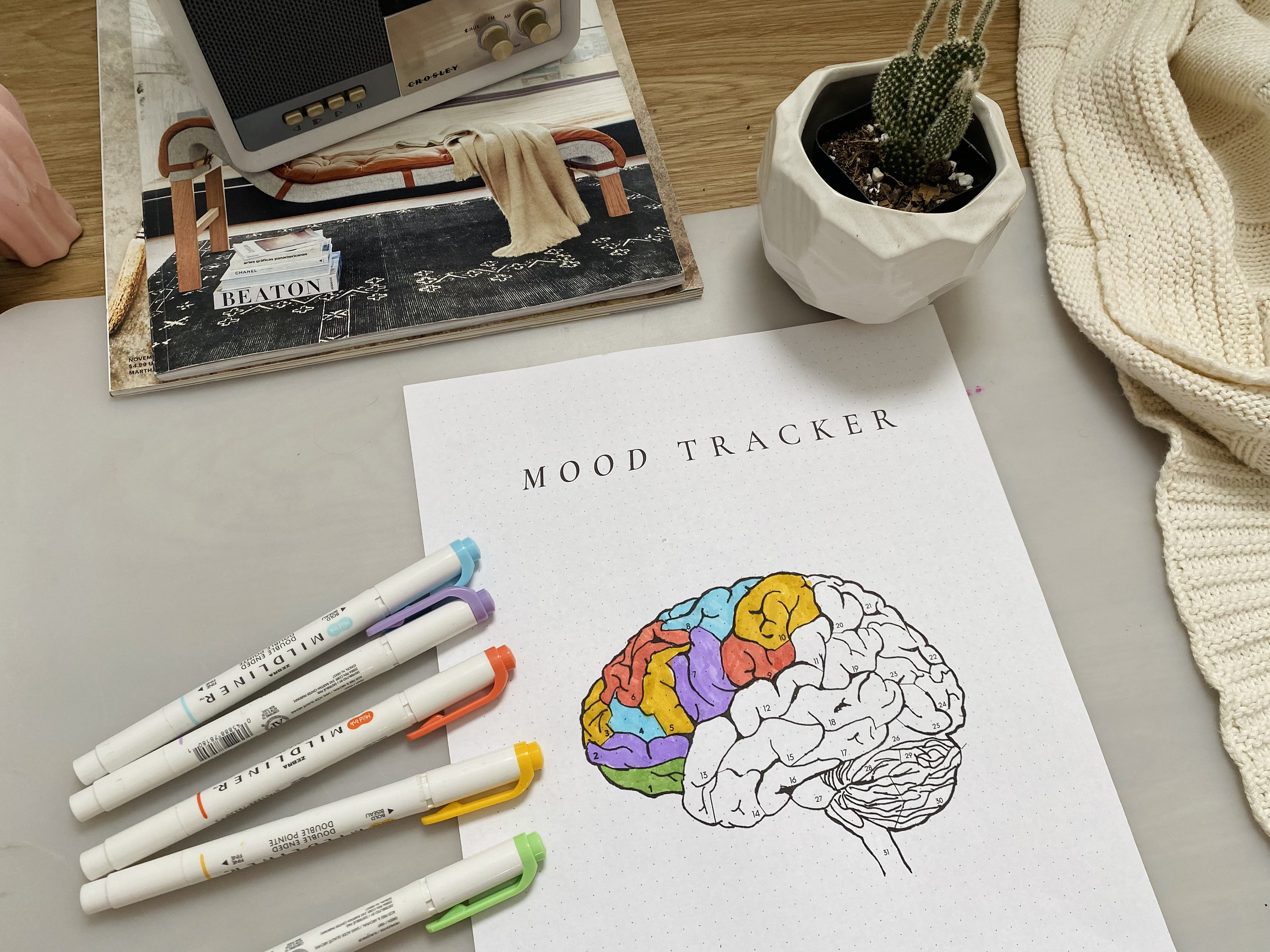 Depression Mood Tracker and Printable Bullet Journal - Etsy