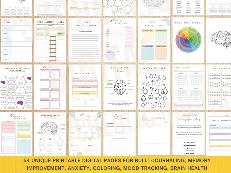 Depression Mood Tracker and Printable Bullet Journal - Etsy