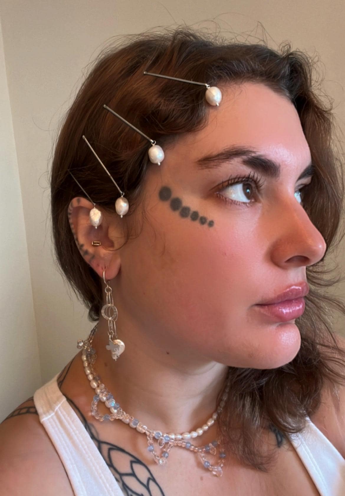 Hanging Freshwater Pearl Bobby Pin - Etsy