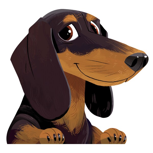 Dachshund Sticker - Etsy