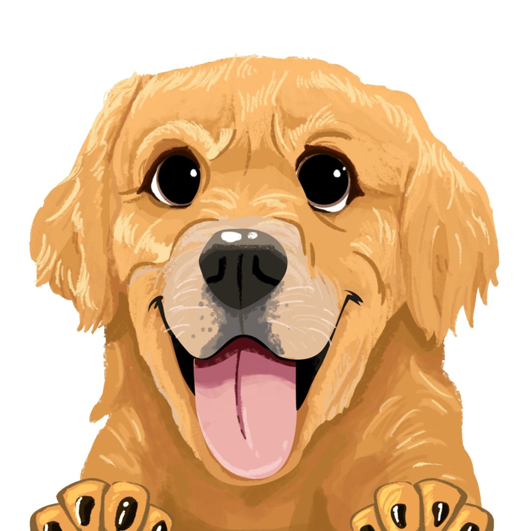 Decal Golden Retriever Car Decal - Etsy
