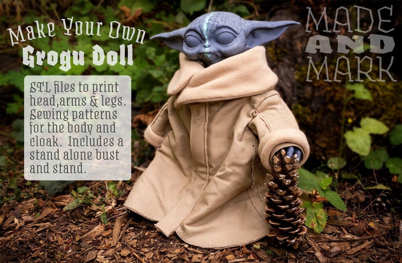 DIY Grogu Doll STL Files and Patterns - Etsy