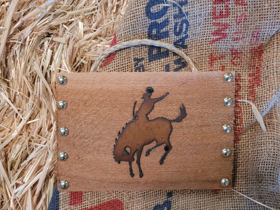 Wood Western Sign Bronc Rider - Etsy