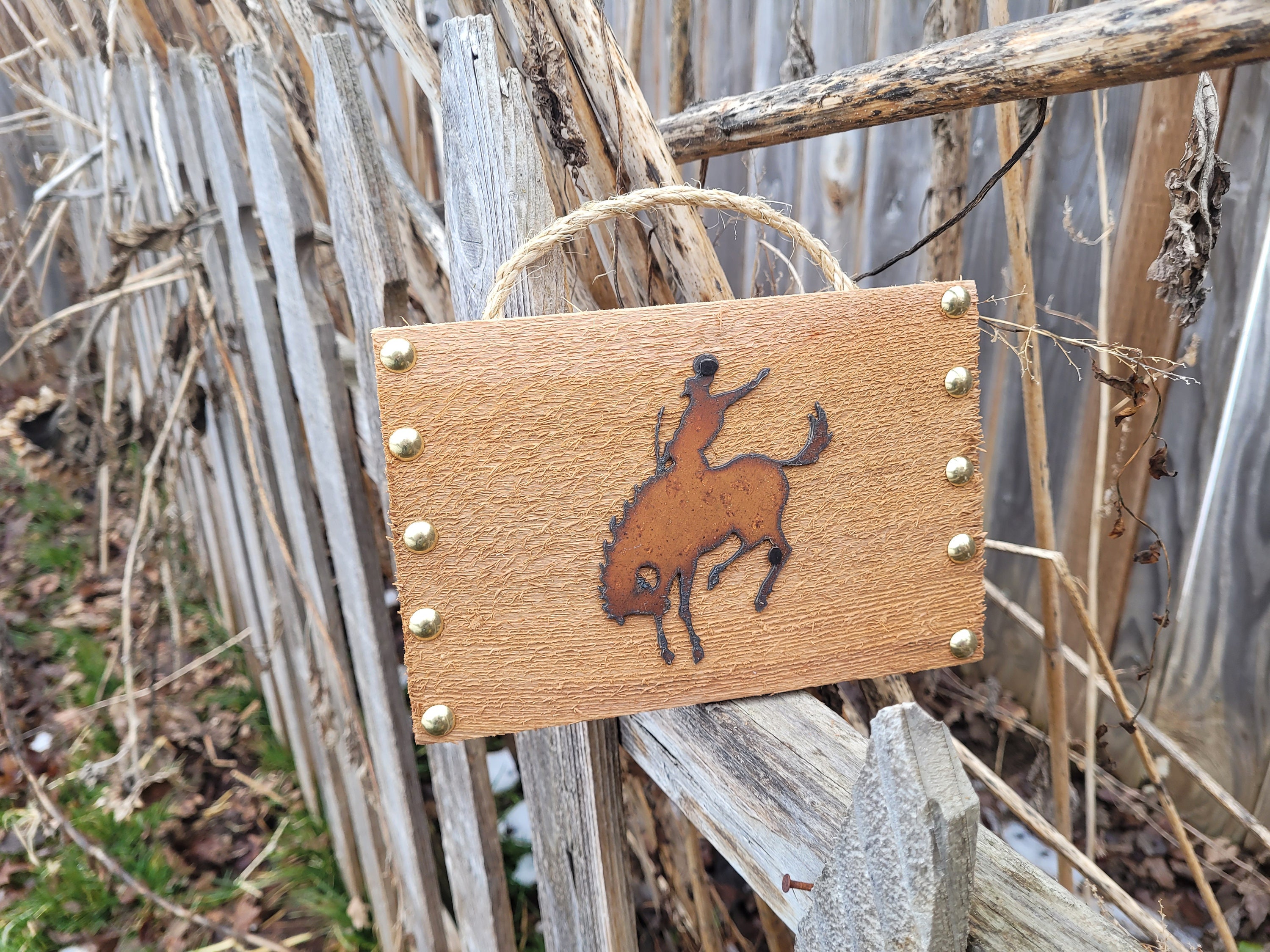 Wood Western Sign Bronc Rider - Etsy