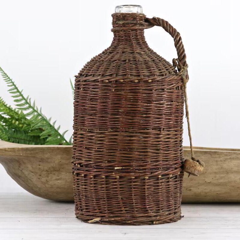 Wicker Jug - Etsy