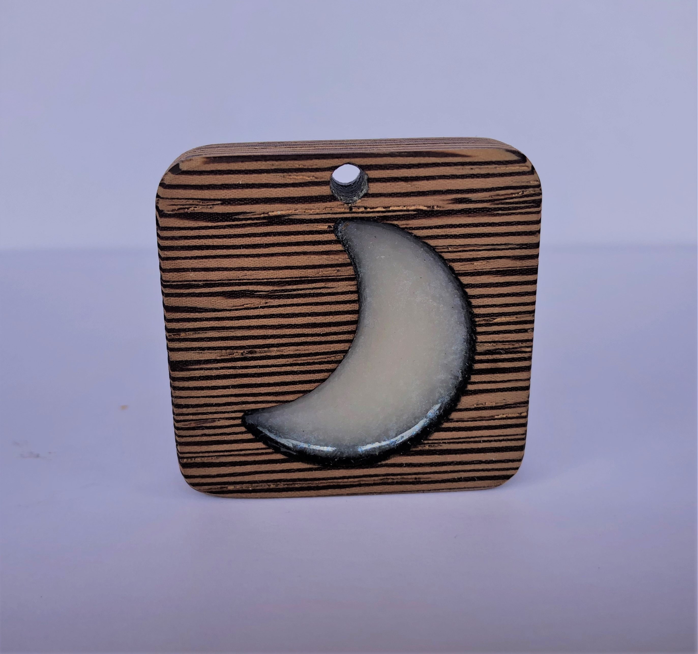 Half Moon Keychain Pendant - Etsy