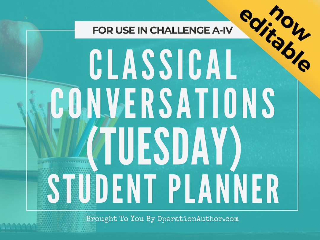 Challenge TUESDAY Student Planner [UPDATED & EDITABLE] - Etsy