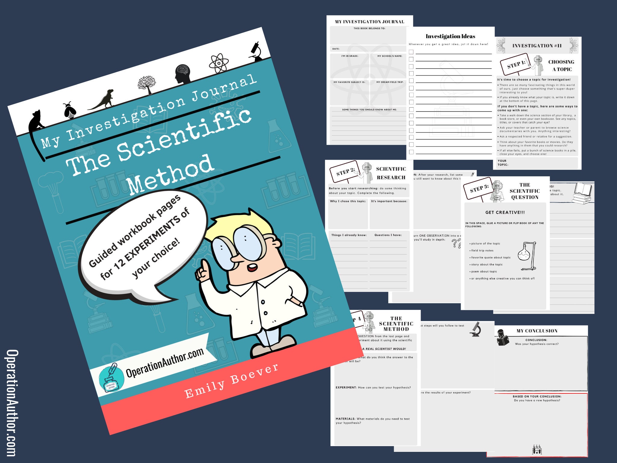 My Investigation Journal: the Scientific Method for Boys/guided ...