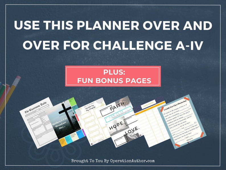 Challenge TUESDAY Student Planner [UPDATED & EDITABLE] - Etsy