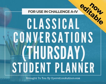 Challenge TUESDAY Student Planner [UPDATED & EDITABLE] - Etsy