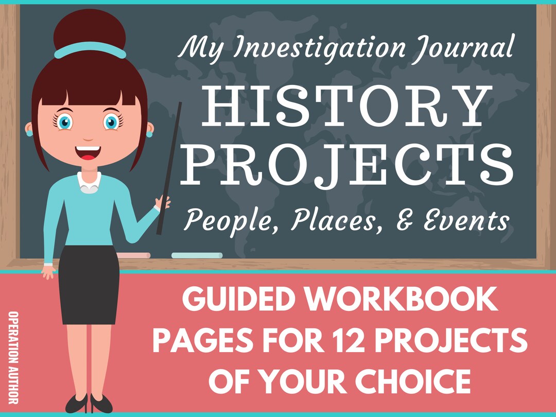 My Investigation Journal: History Projects (pink Cover) Guided Workbook ...