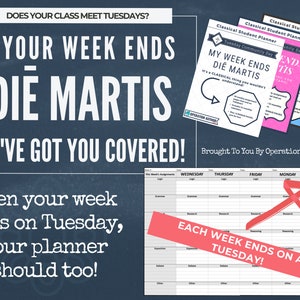 Challenge TUESDAY Student Planner [UPDATED & EDITABLE] - Etsy