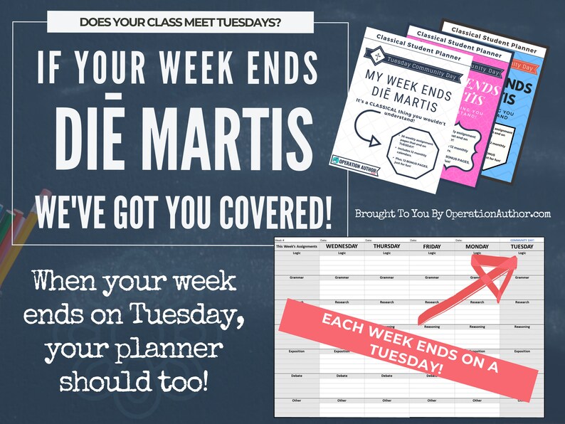 Challenge TUESDAY Student Planner [UPDATED & EDITABLE] - Etsy