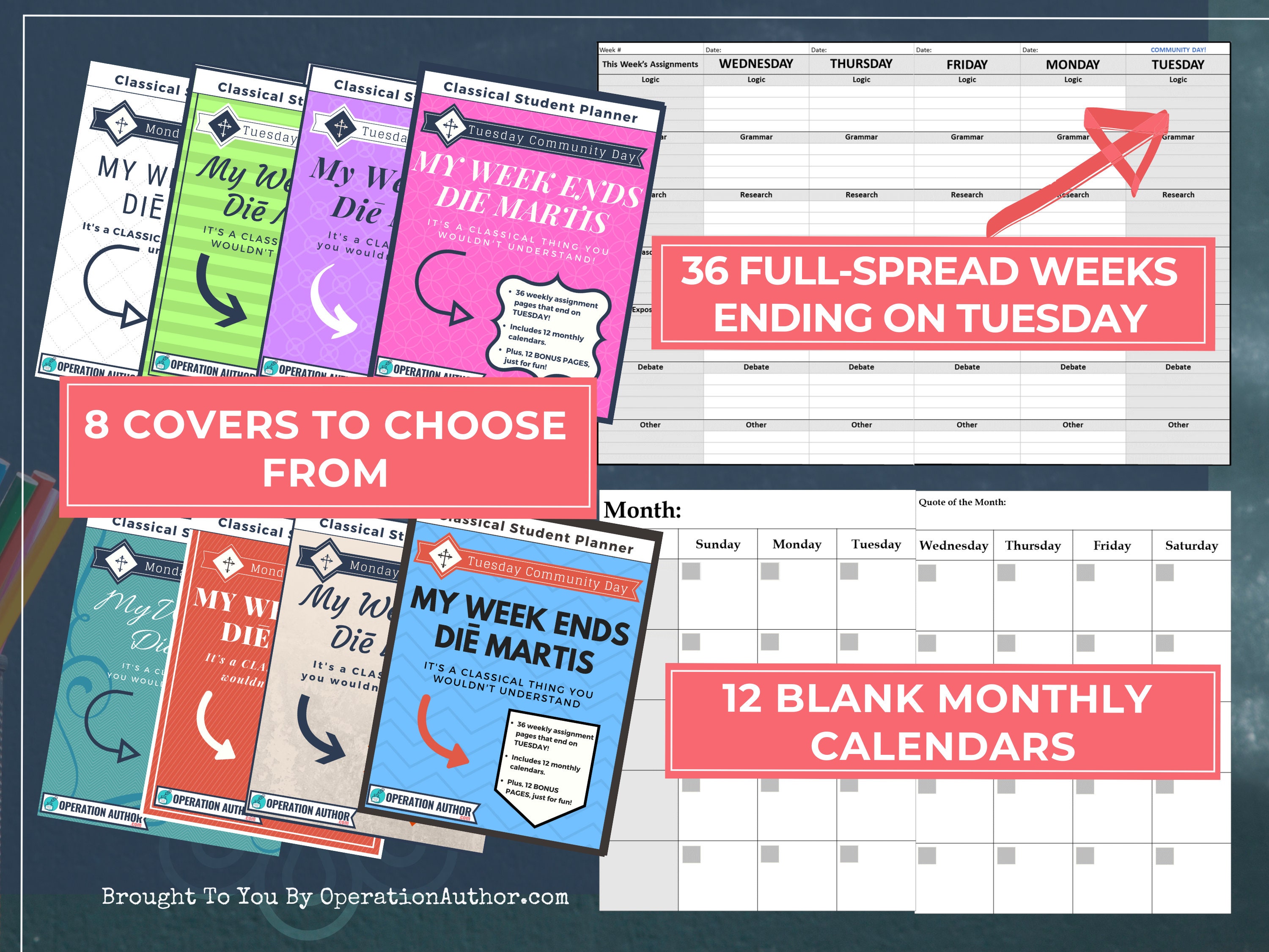 Challenge TUESDAY Student Planner [UPDATED & EDITABLE] - Etsy