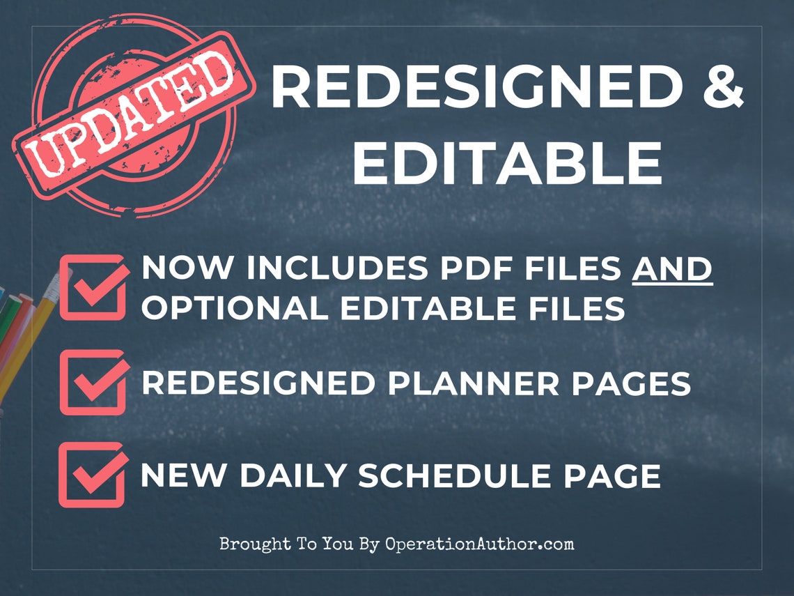 Challenge TUESDAY Student Planner [UPDATED & EDITABLE] - Etsy