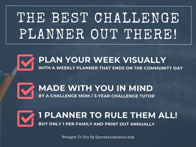 Challenge TUESDAY Student Planner [UPDATED & EDITABLE] - Etsy