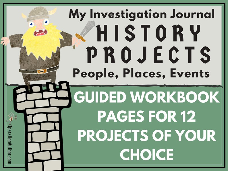 My Investigation Journal: History Projects viking Cover Guided Workbook ...