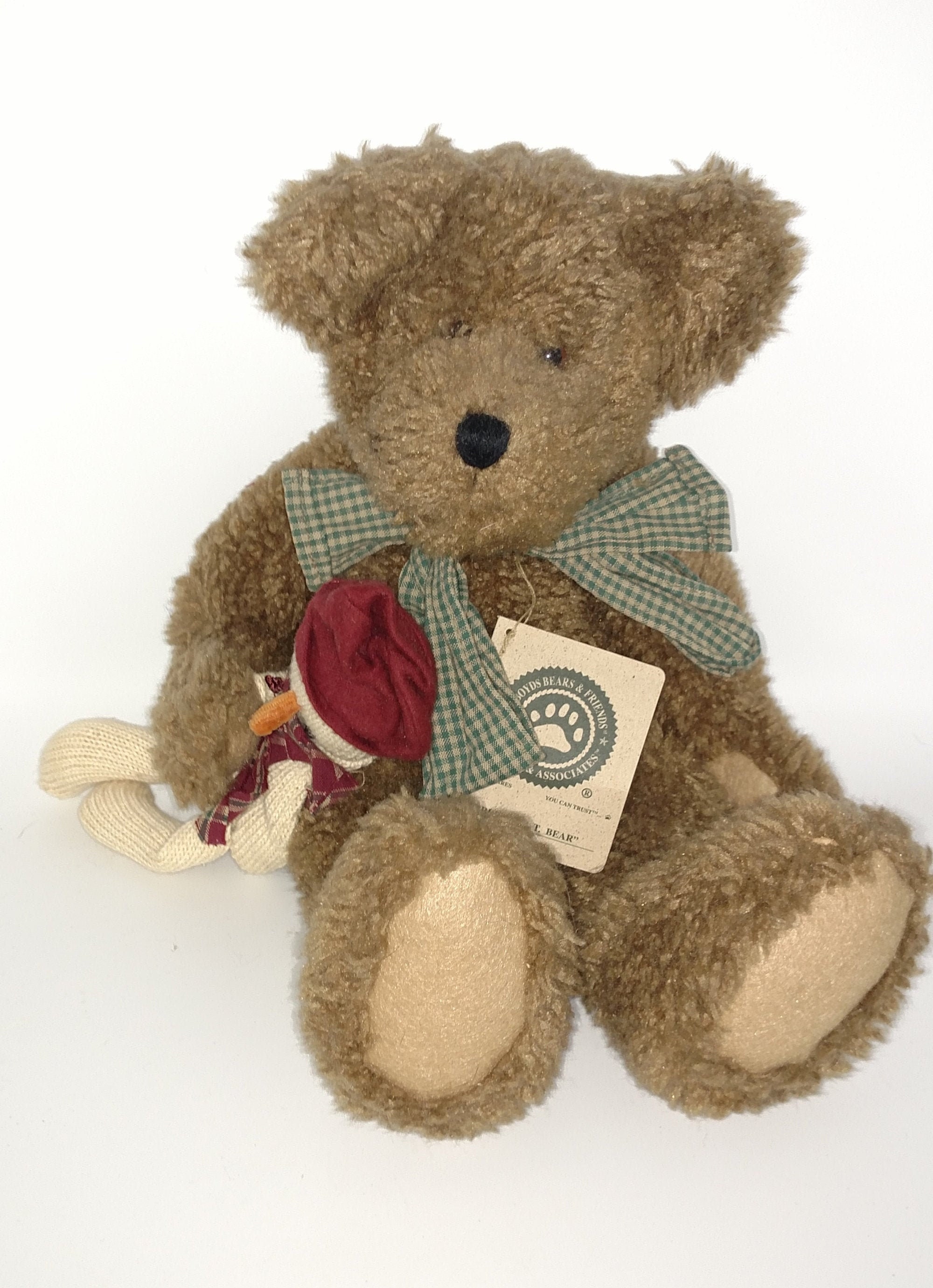 Vintage Large 14'' Boyds Bears Fuzzy Brown Bear | Etsy