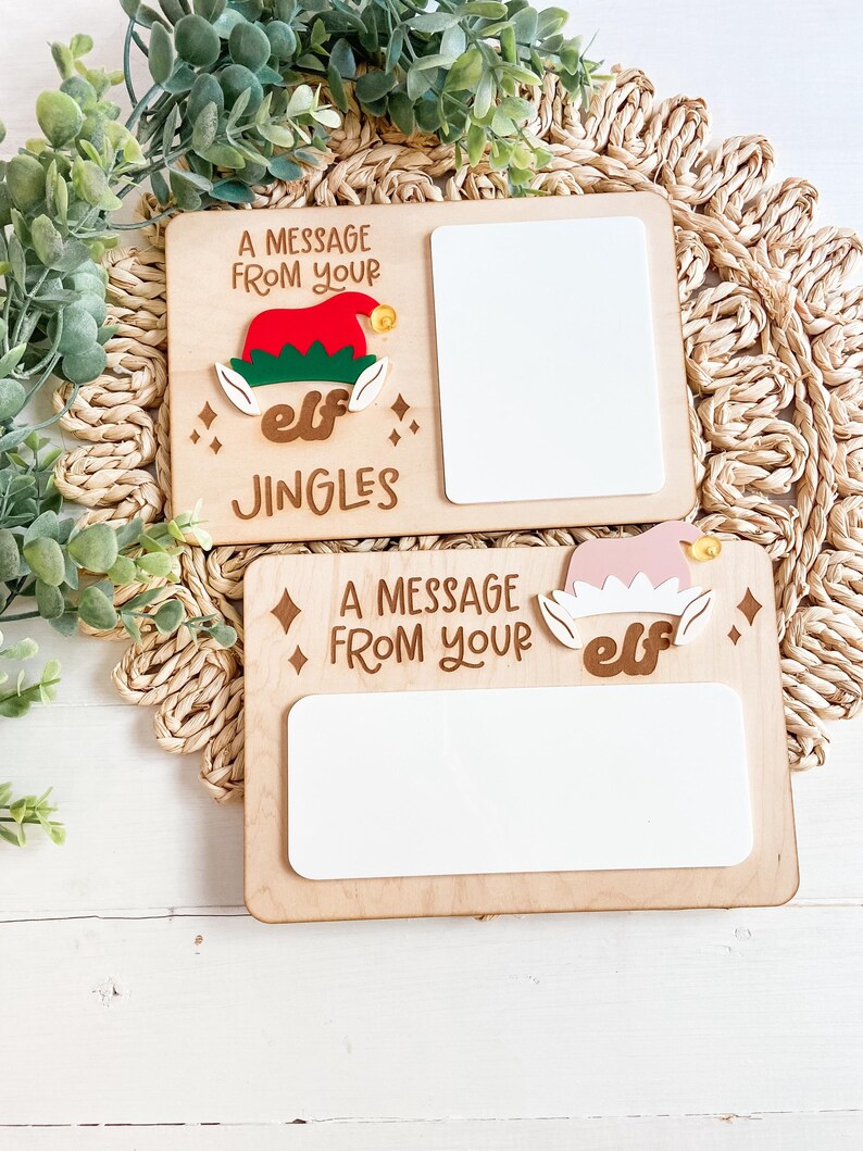 Christmas Elf Return Letter, Custom Elf Arrival Letter, Christmas Wood ...