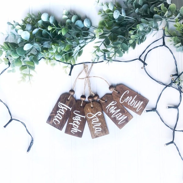 Stocking Name Tag - Etsy