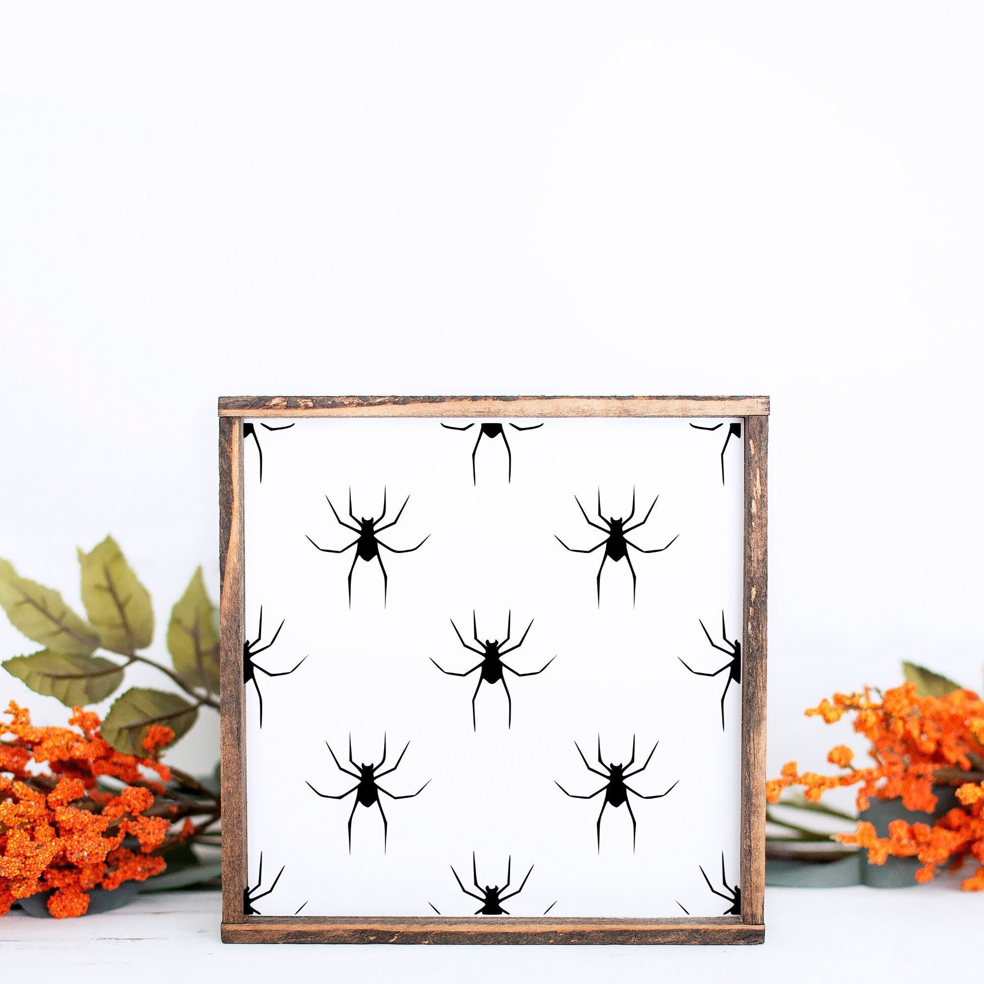 Spider Wood Layering Sign Spooky Decor Halloween Sign | Etsy