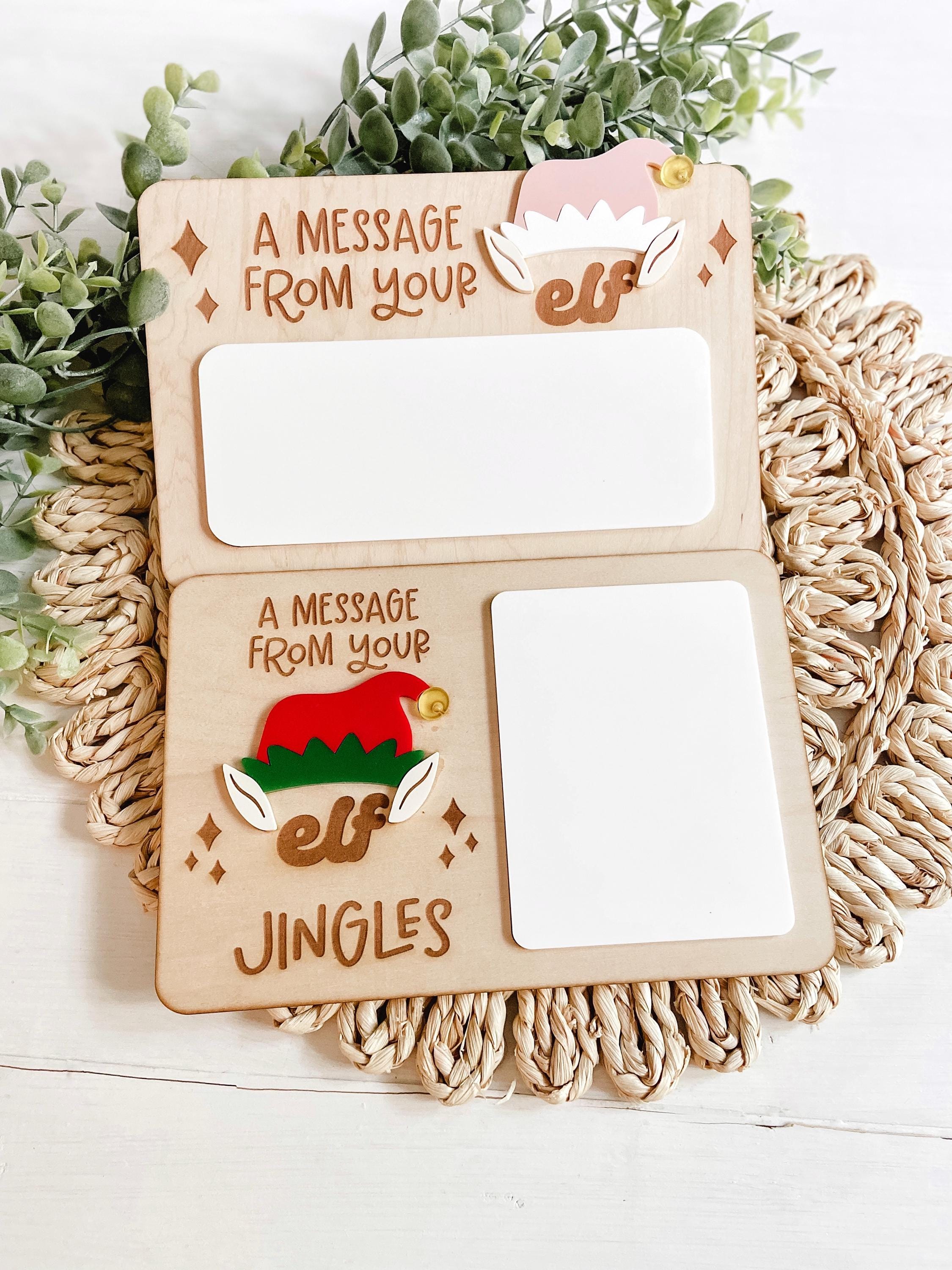Christmas Elf Return Letter, Custom Elf Arrival Letter, Christmas Wood ...