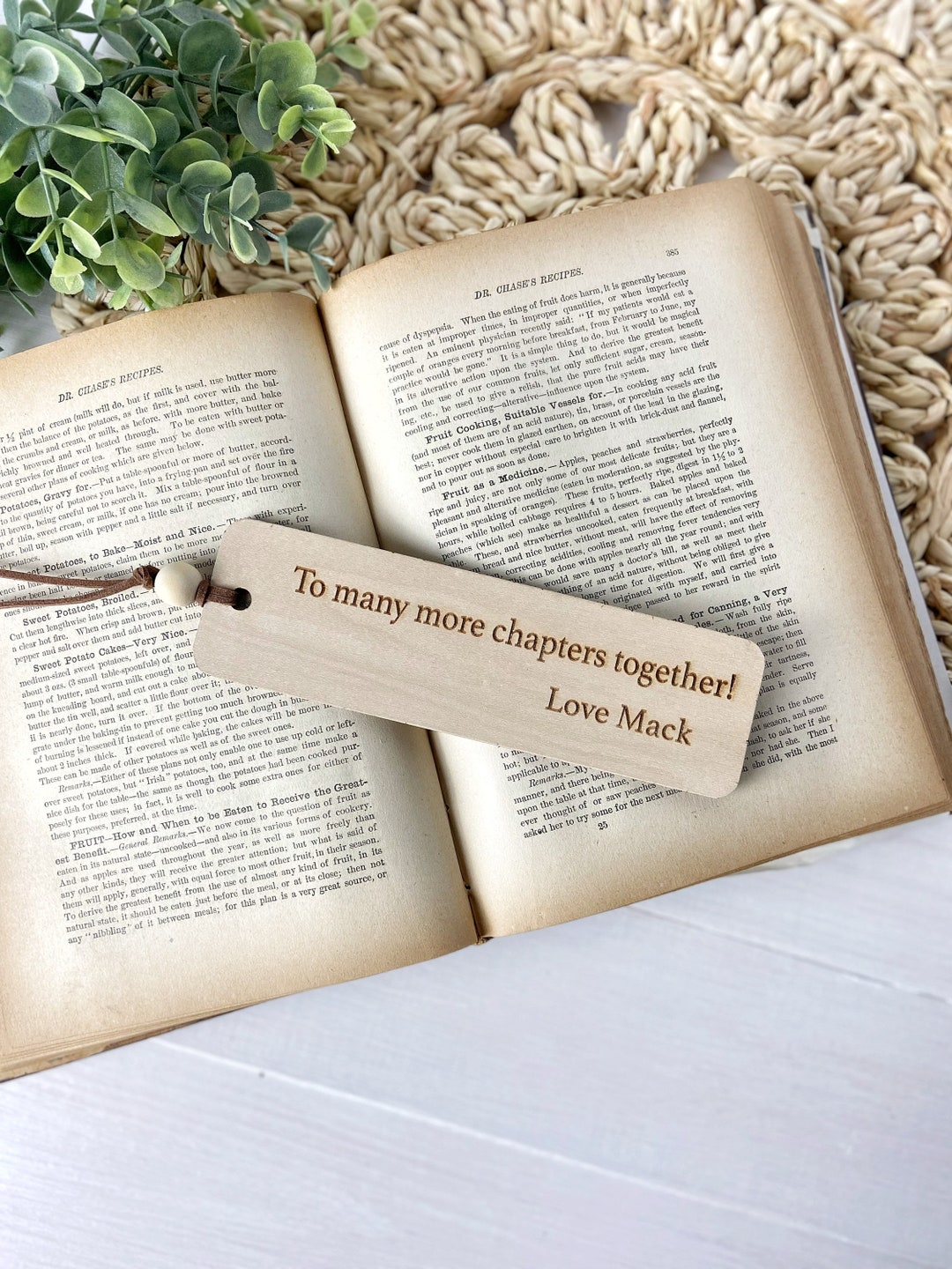 Custom Quote Bookmark, Personalized Wooden Bookmark, Book Lover ...