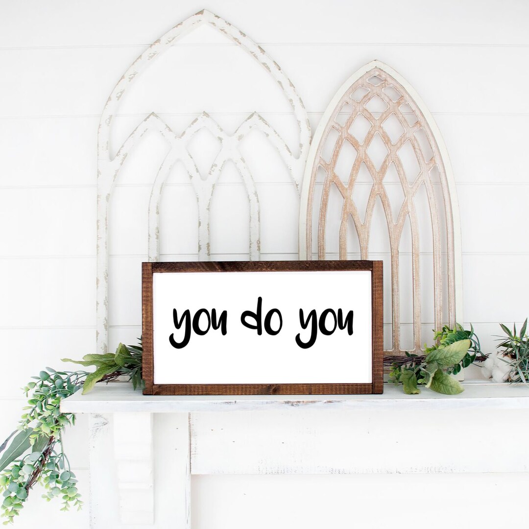 You Do You Wood Sign, Affirmation Wall Art, Self Love Inspirational ...